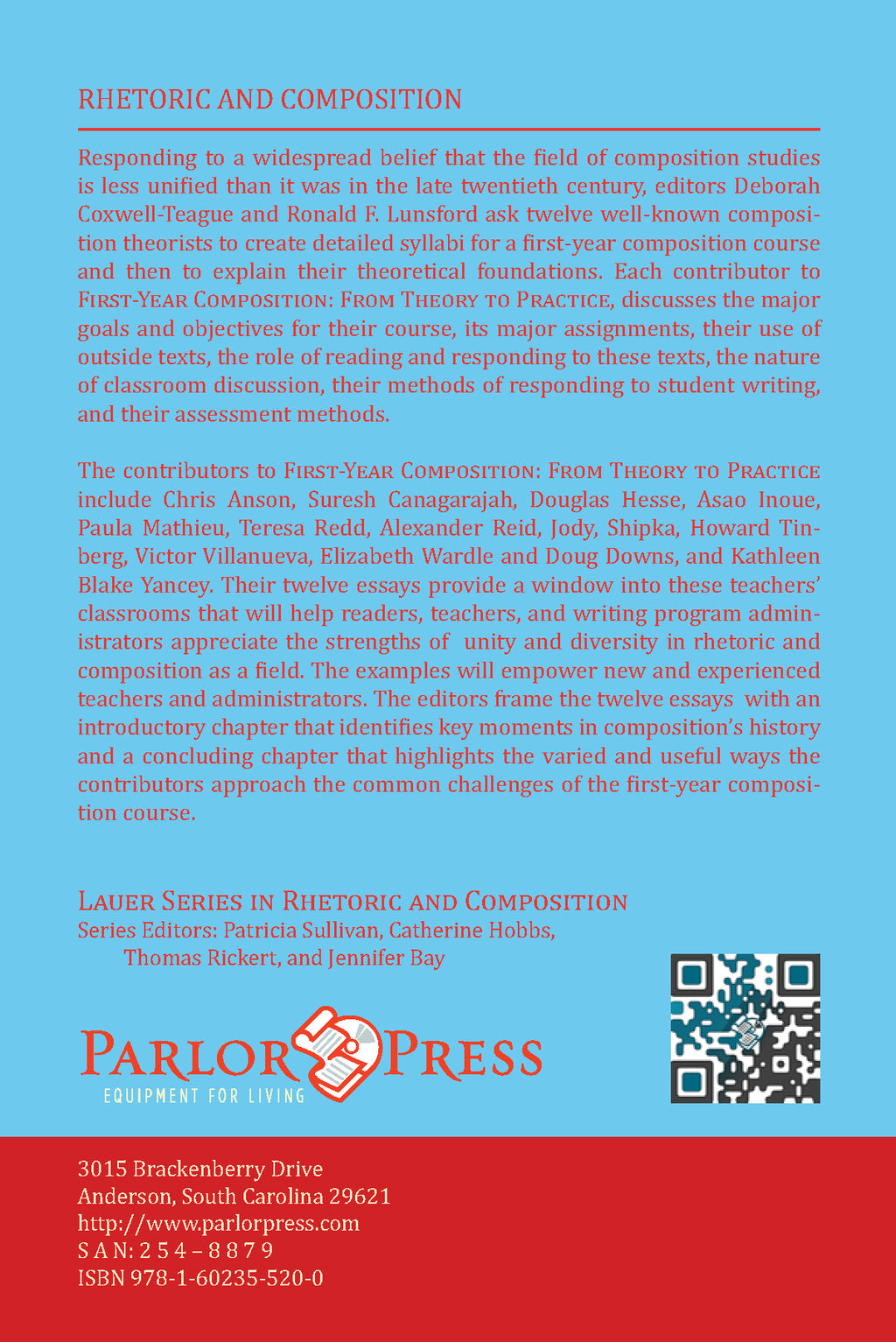 First-Year Composition: From Theory to Practice – Parlor Press