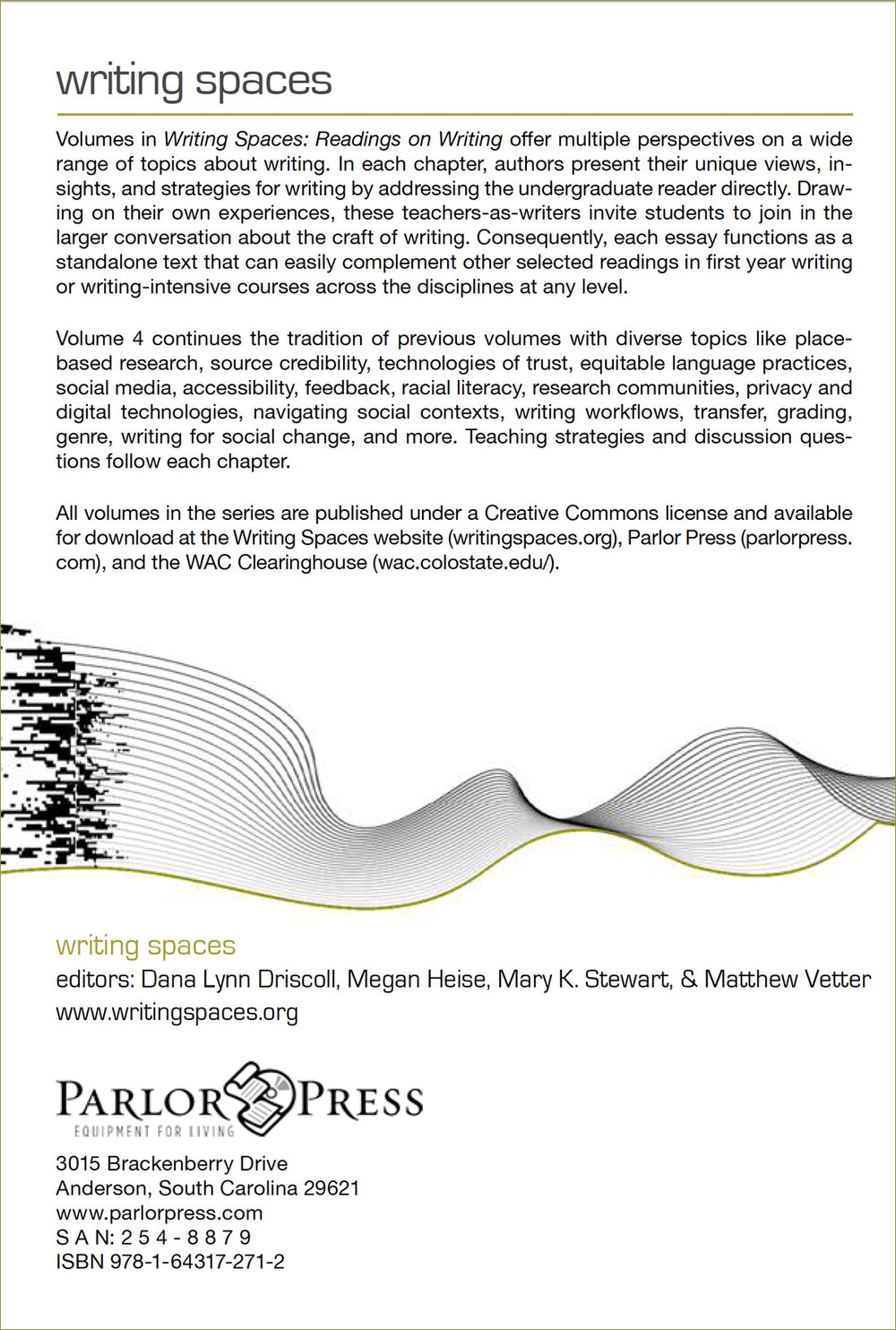 Writing Spaces: Readings on Writing Volume 4